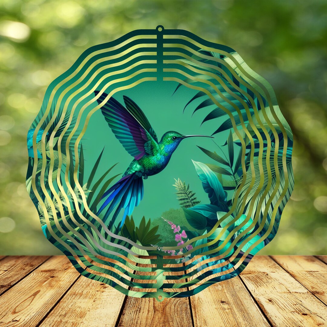 Hummingbird Wind Spinner PNG - Humming Bird Sublimation Design-square ...