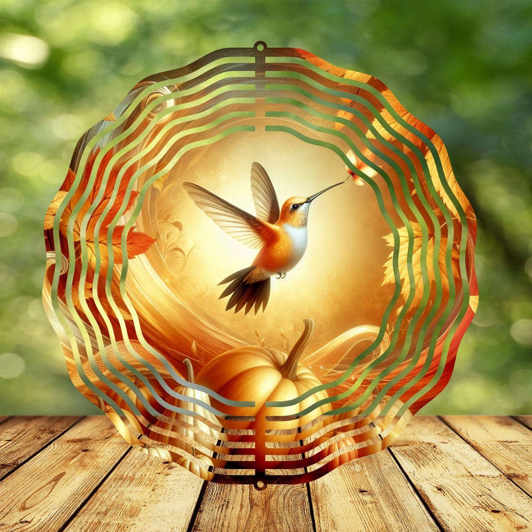 Hummingbird Wind Spinner PNG - Humming Bird Sublimation Design-square ...