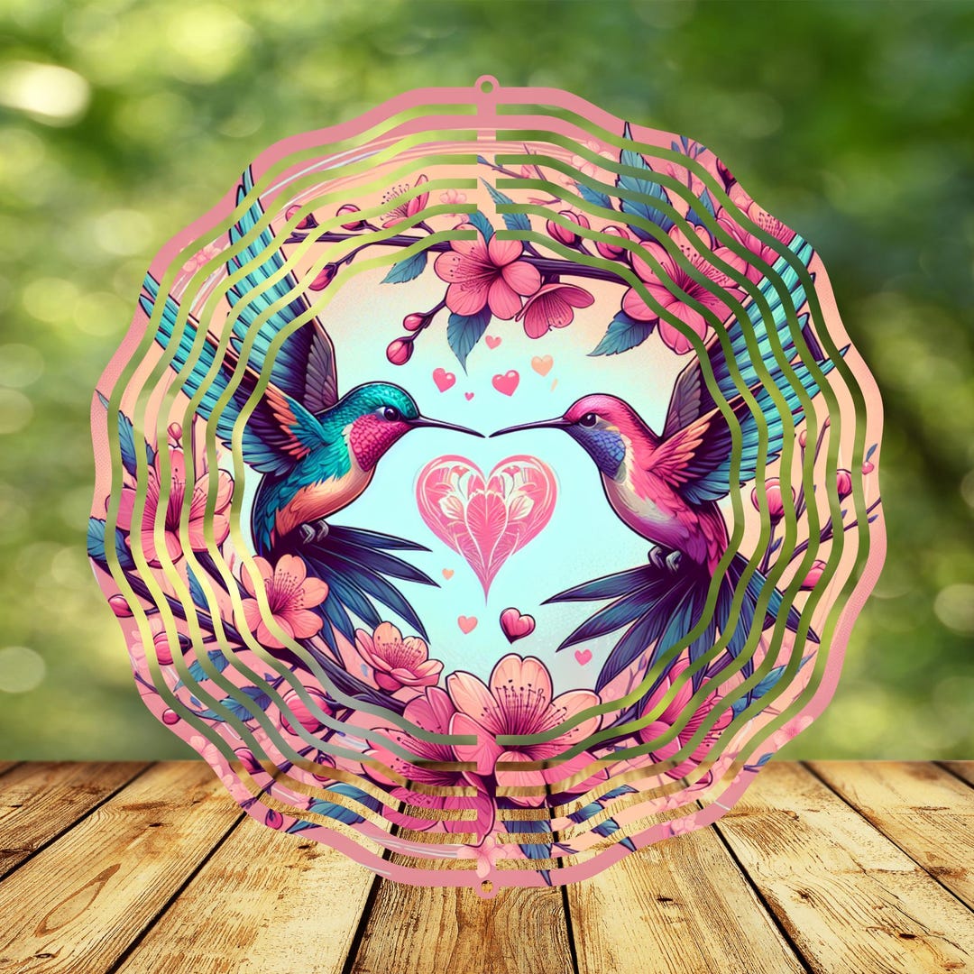 Hummingbird Wind Spinner PNG - Humming Bird Sublimation Design- Spring ...