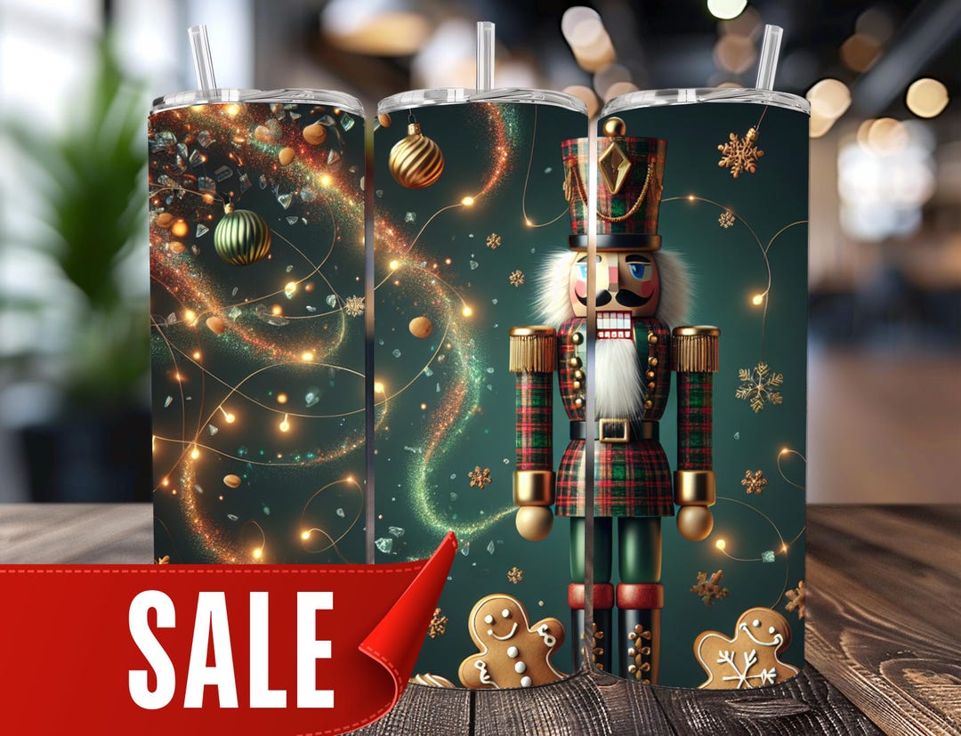 Nutcracker PNG Tumbler Wrap, Holiday Gingerbread PNG Digital Download ...