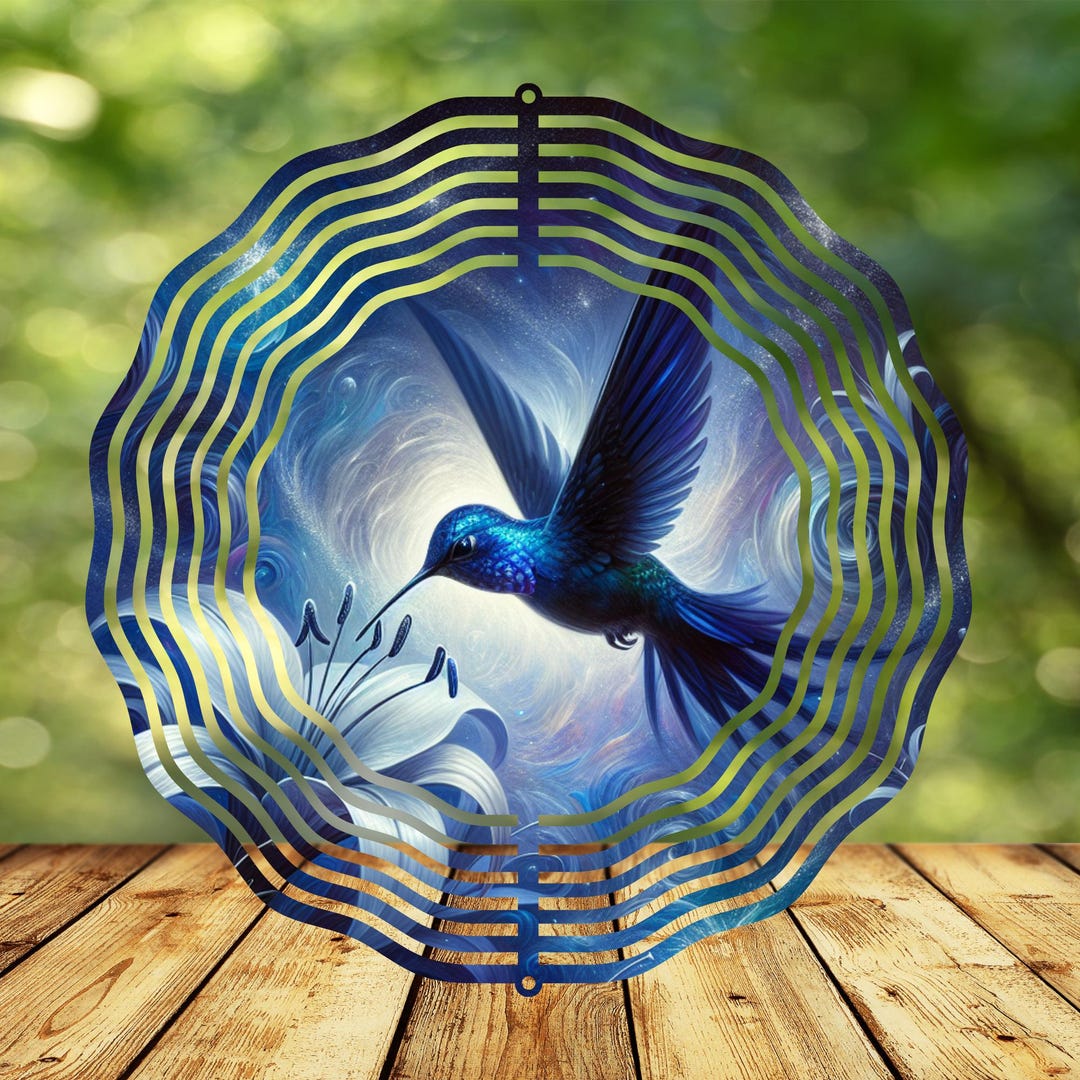 Hummingbird Wind Spinner PNG - Humming Bird Sublimation Design-square ...