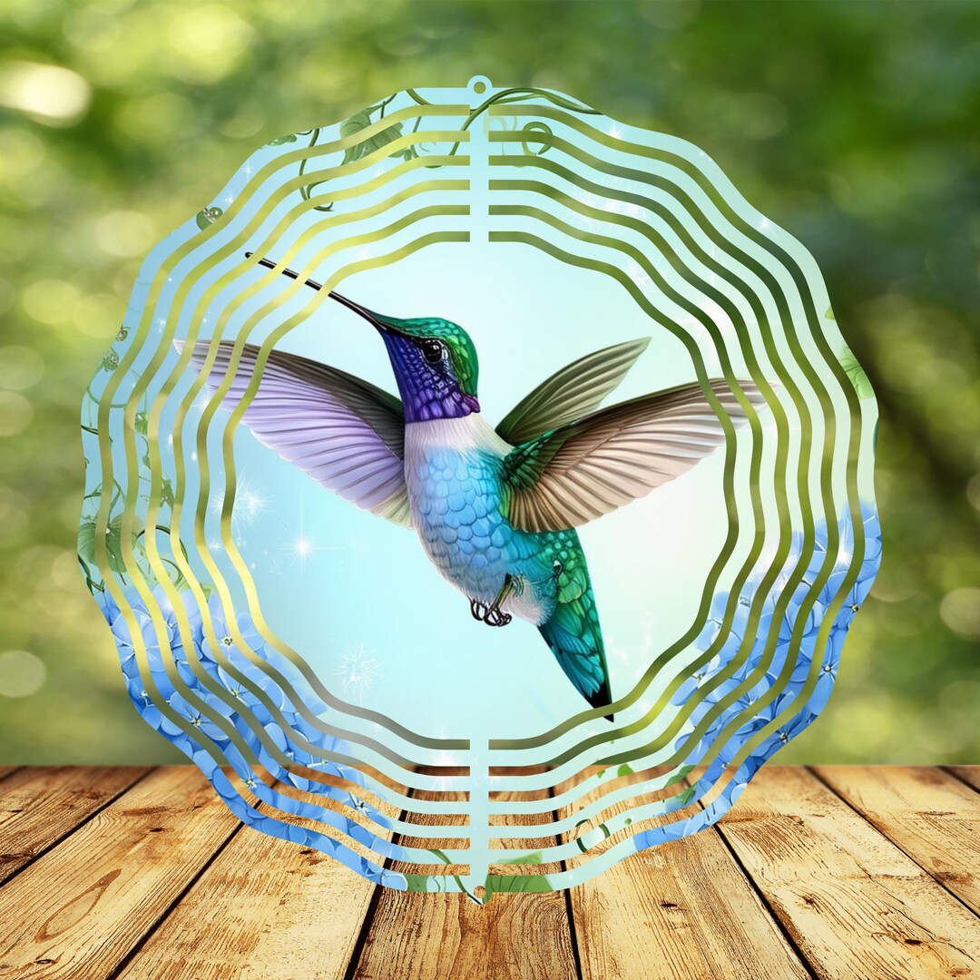 Hummingbird Wind Spinner PNG - Humming Bird Sublimation Design-square ...