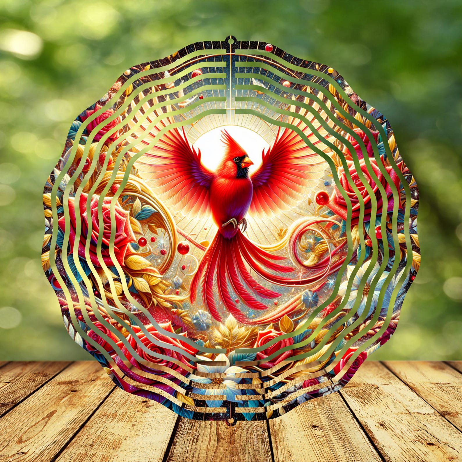 Cardinal Spinner PNG - Cardinal Bird Sublimation Design- Spring Hanging ...