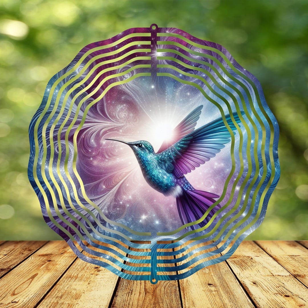 Hummingbird Wind Spinner PNG - Humming Bird Sublimation Design- Spring ...