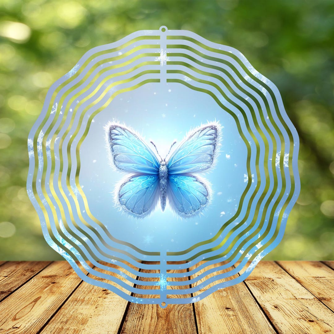 Butterfly Spinner PNG - Butterfly Sublimation Design - Spring Hanging ...