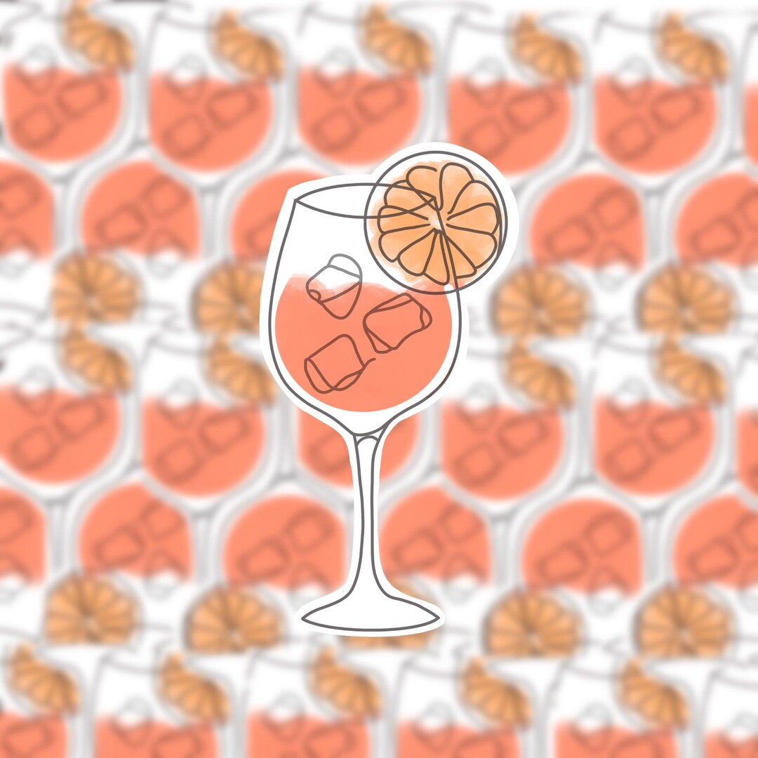 Aperol Spritz Sticker - Etsy