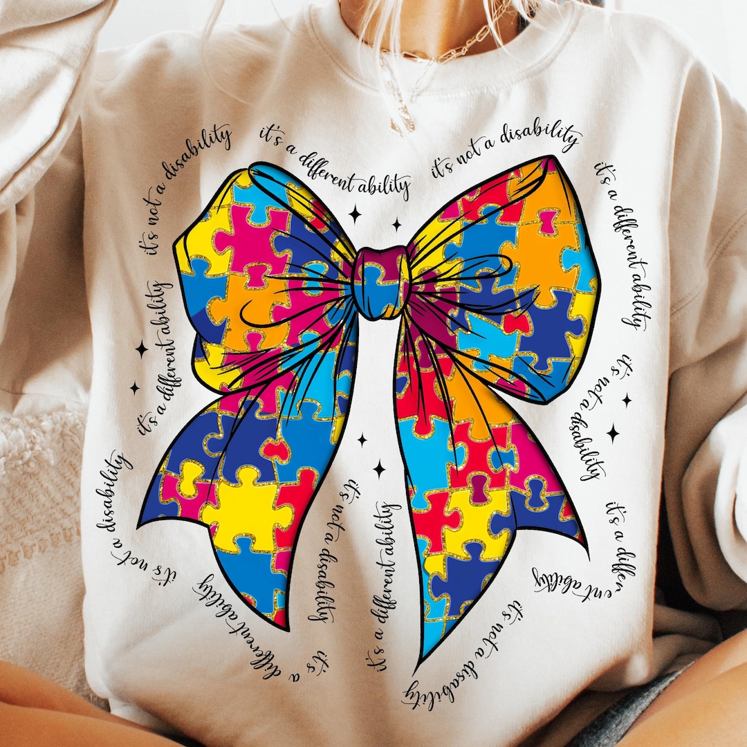 Autism Coquette Bow Png, Autism Bow Png, Autism PNG, Autism Mom Gift ...