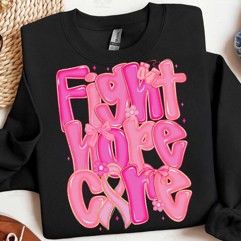 Preppy Faith Hope Cure Png, Breast Cancer Survivor Png, October We Wear ...