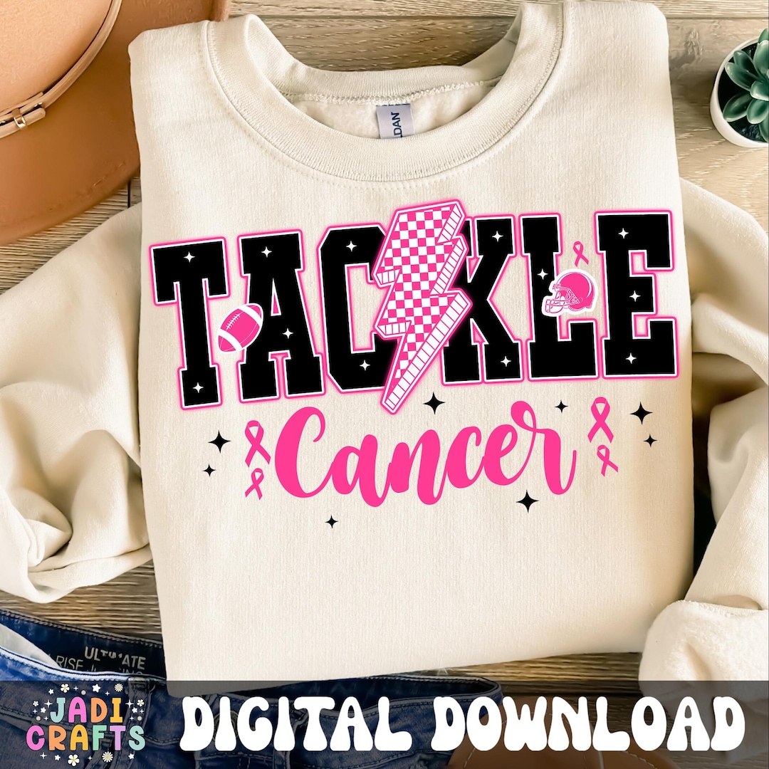 Tackle Breast Cancer Png, Football Png, Pink Ribbon Png,breast Cancer ...
