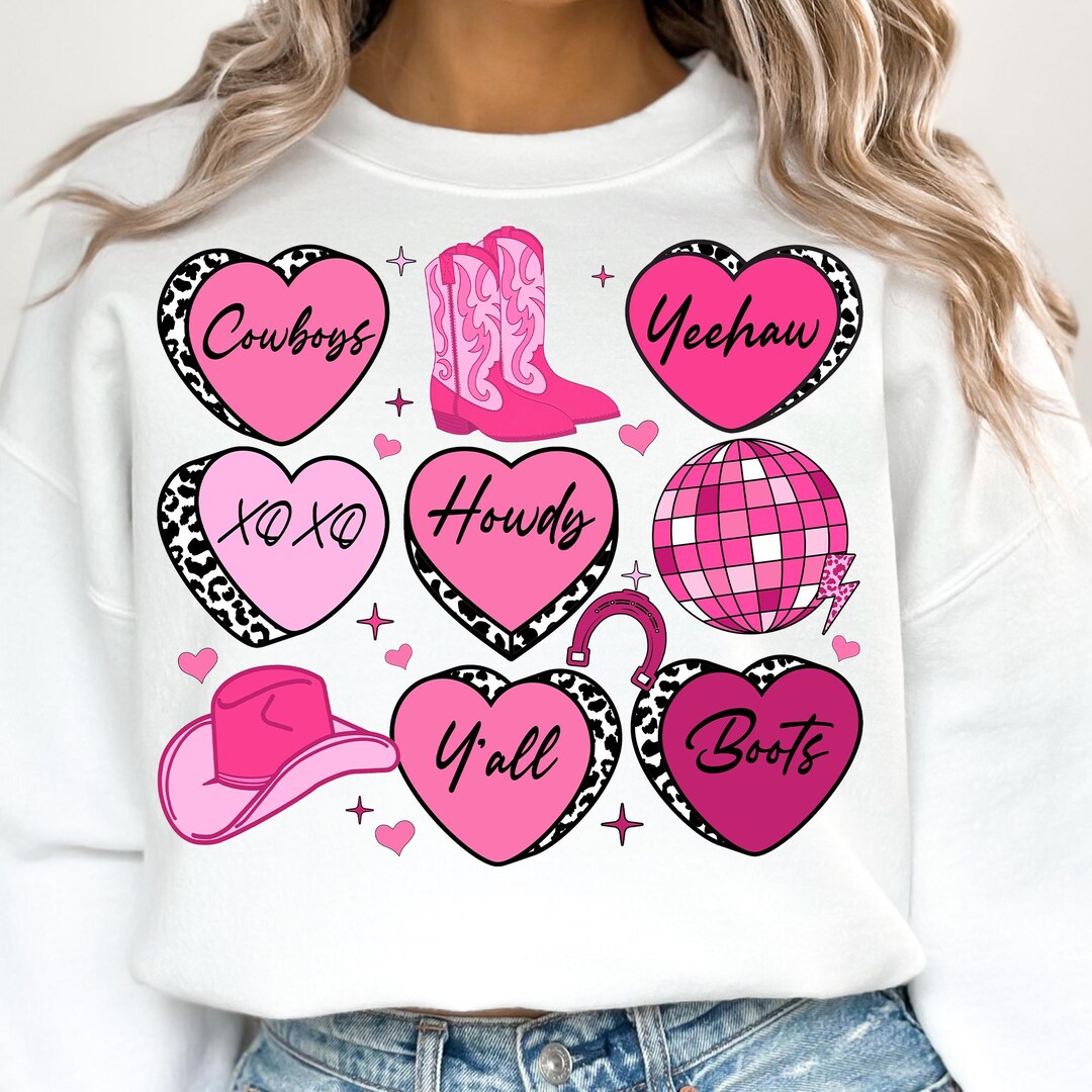 Howdy Valentine Png, Western Valentines Png, Valentines Day Png, Disco ...
