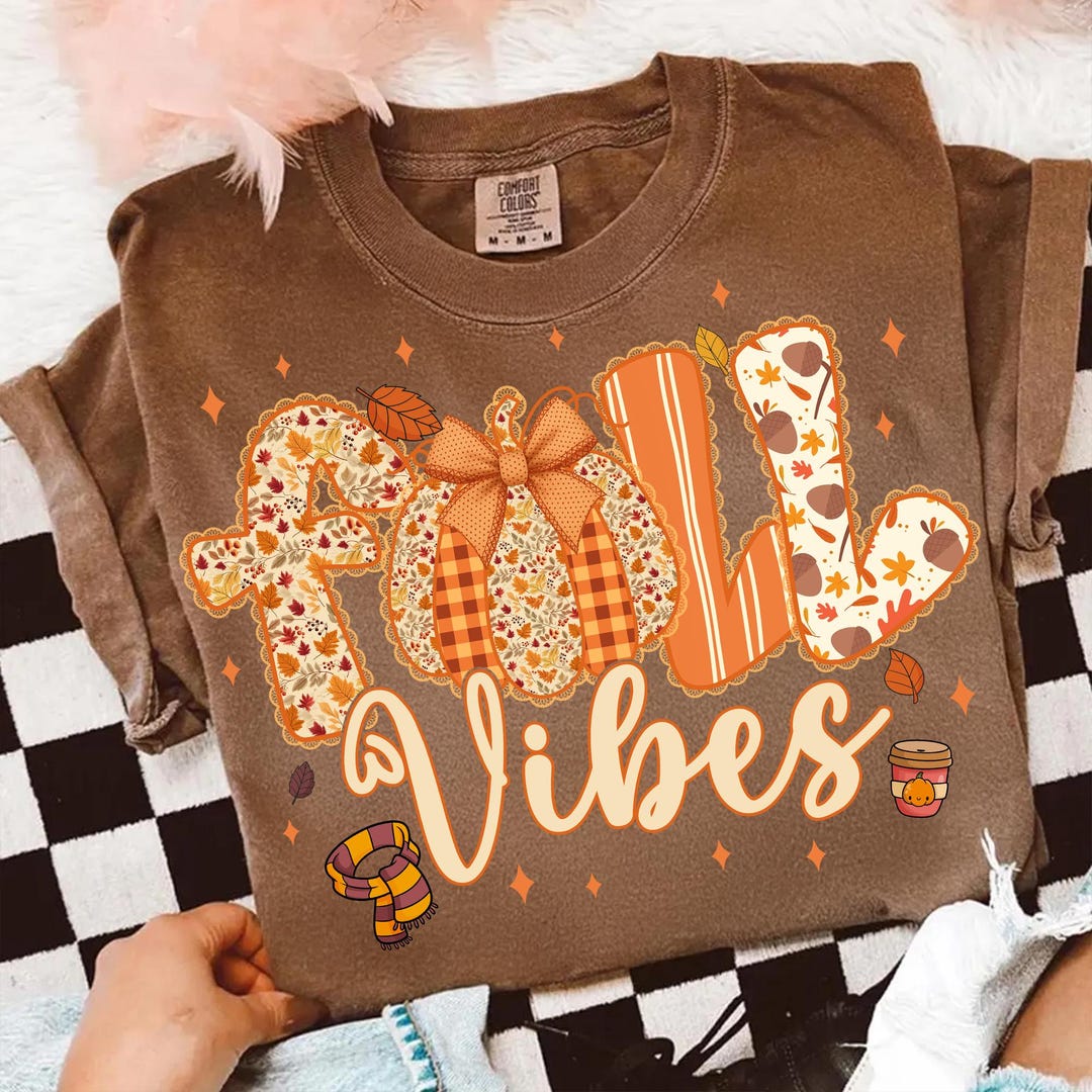 Fall Vibes Lace PNG, Autumn Pumpkin Bow Sublimation, Cozy Fall Shirt ...