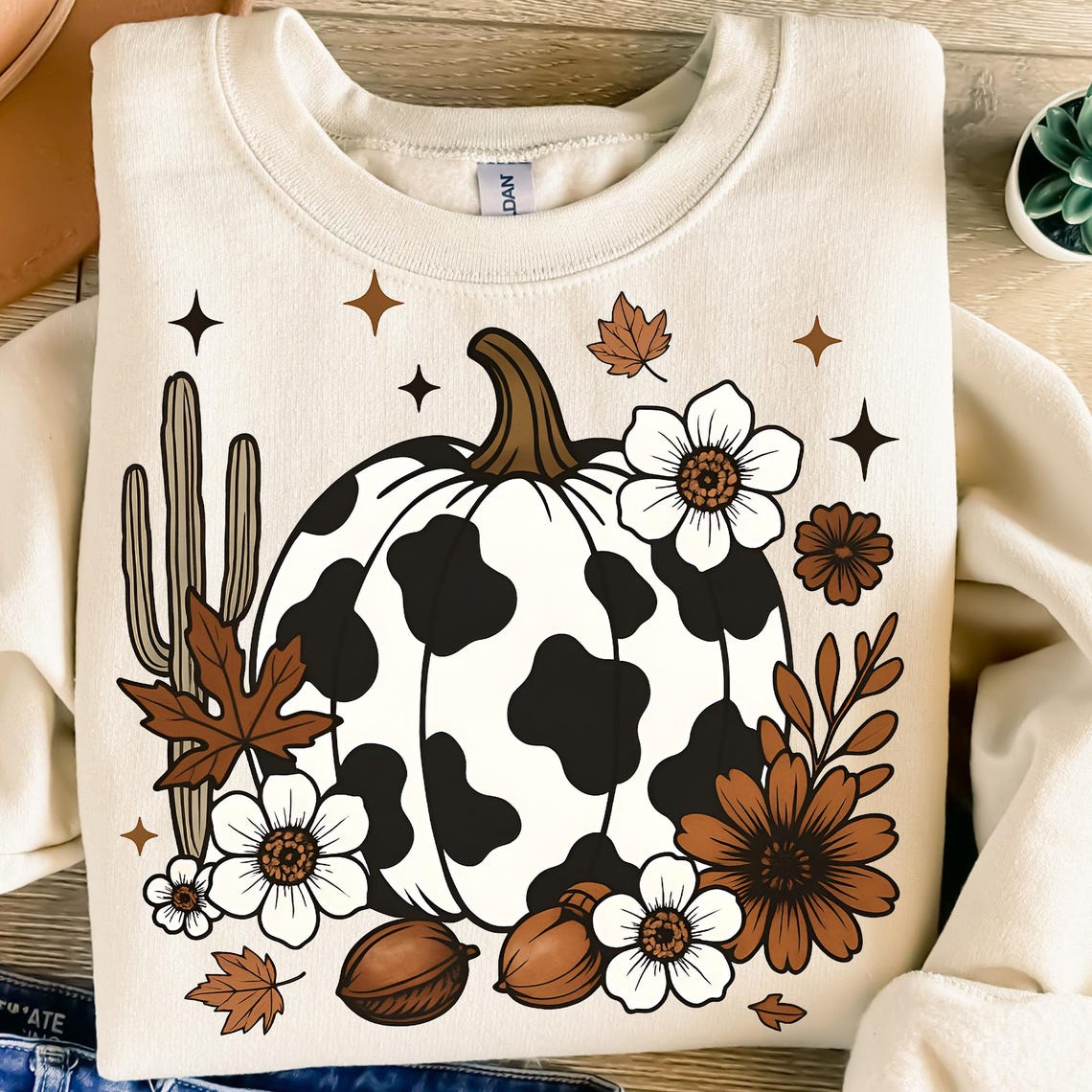 Howdy Fall PNG, Fall Pumpkin Png, Retro Western Fall Autumn Sublimation ...