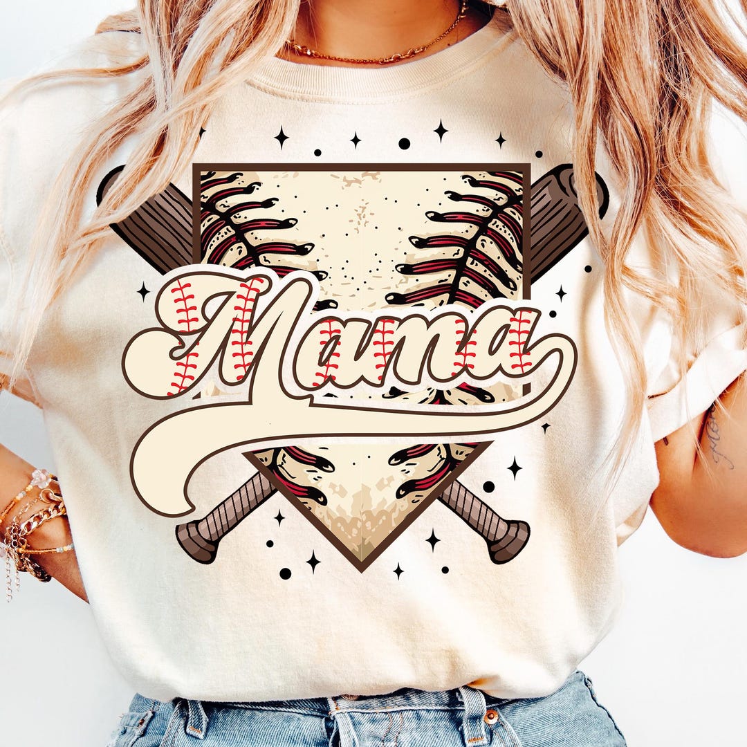 Retro Baseball Mama Png, Game Day PNG, Vintage Baseball Png, Baseball ...