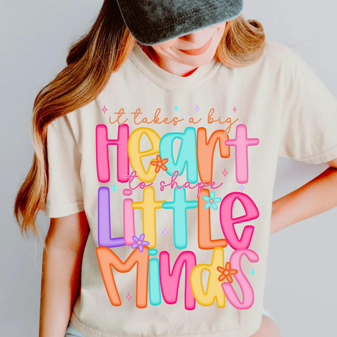 It Takes a Big Heart to Shape Little Minds PNG, Preppy Teacher Shirt ...