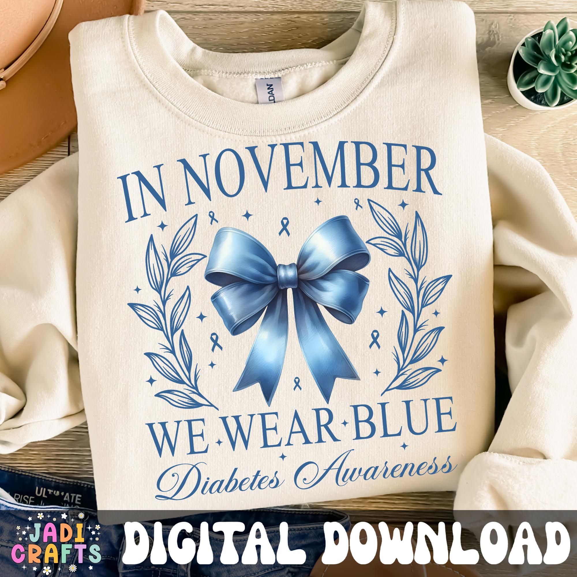 Diabetes Awareness Png, Fight Diabetes Month Png, in November We Wear ...