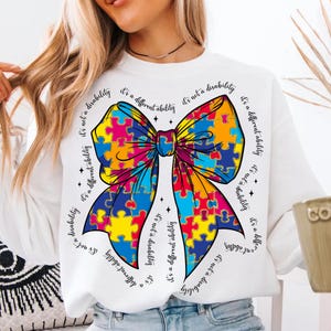 Autism Coquette Bow Png, Autism Bow Png, Autism PNG, Autism Mom Gift ...