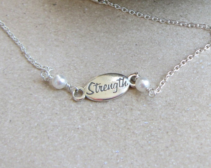 Strength Bracelet, Strength Jewelry, Inspirational Jewelry, Gift for ...