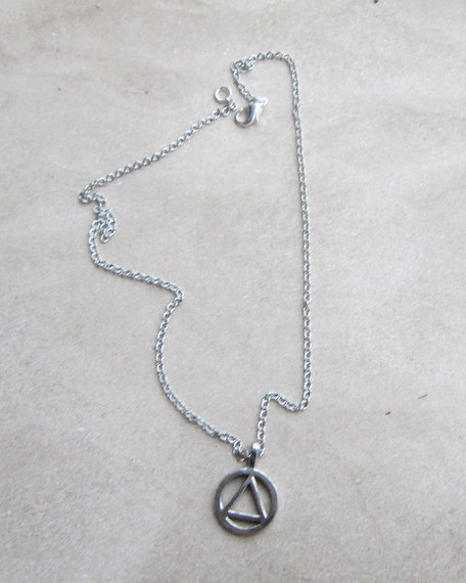 AA Necklace, Recovery Jewelry, Alcoholics Anonymous Jewelry, AA Jewelry ...
