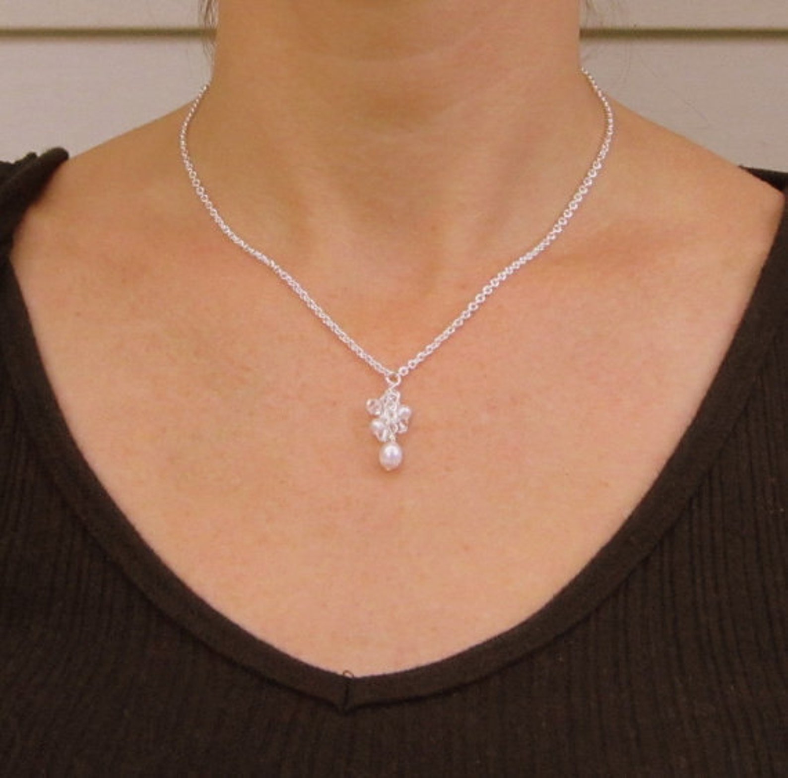 Freshwater Pearl Jewelry Freshwater Pearl Necklace Bridal - Etsy