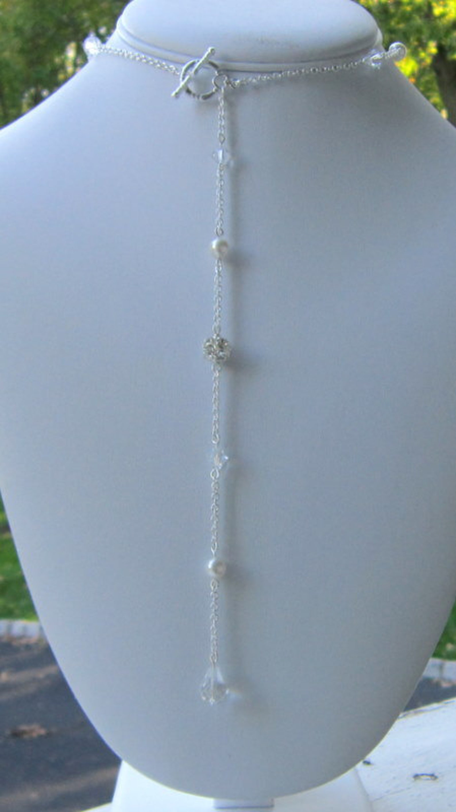 Backdrop Necklace Back Jewelry Sexy Necklace Bridal | Etsy