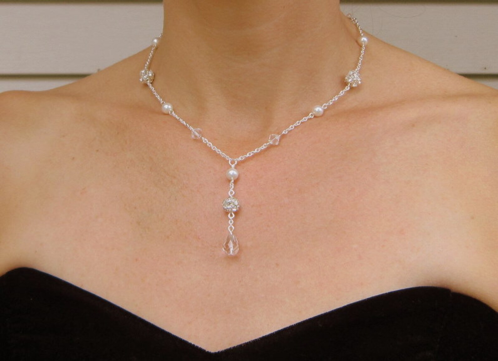 Backdrop Necklace, Back Jewelry, Sexy Necklace, Bridal Jewelry, Lariat ...