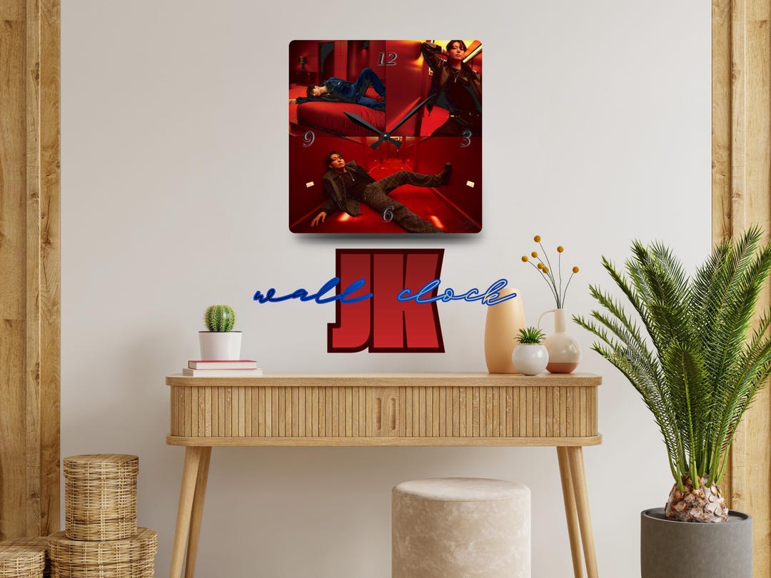 Jungkook Wall Clock | BTS Kpop Room Decor - Etsy Australia