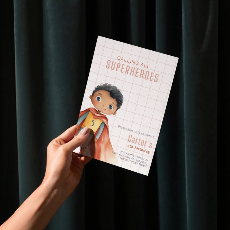 Editable Calling All Superheroes Birthday Invitation 5 is a Vibe Comic ...