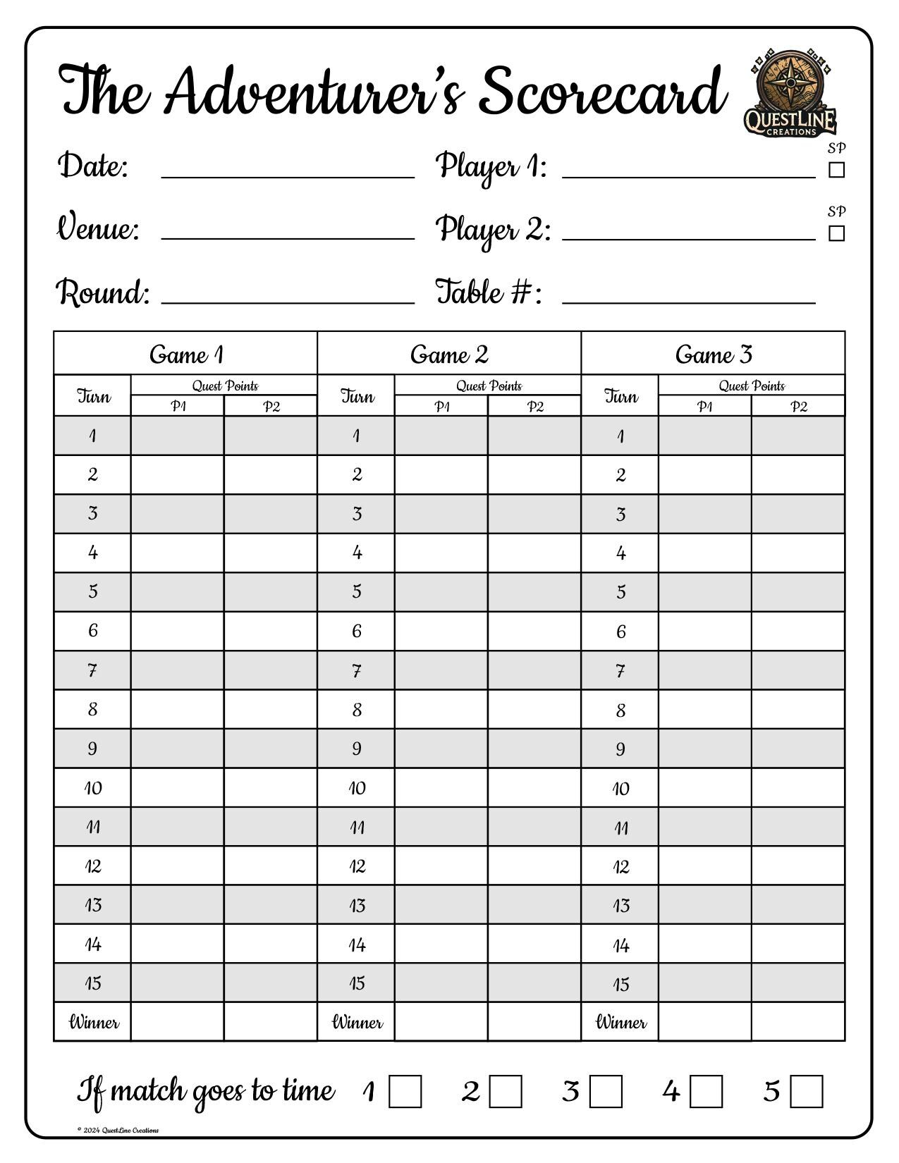 The Adventurer’s Scorecard - Lorcana Lore Tracker - Etsy