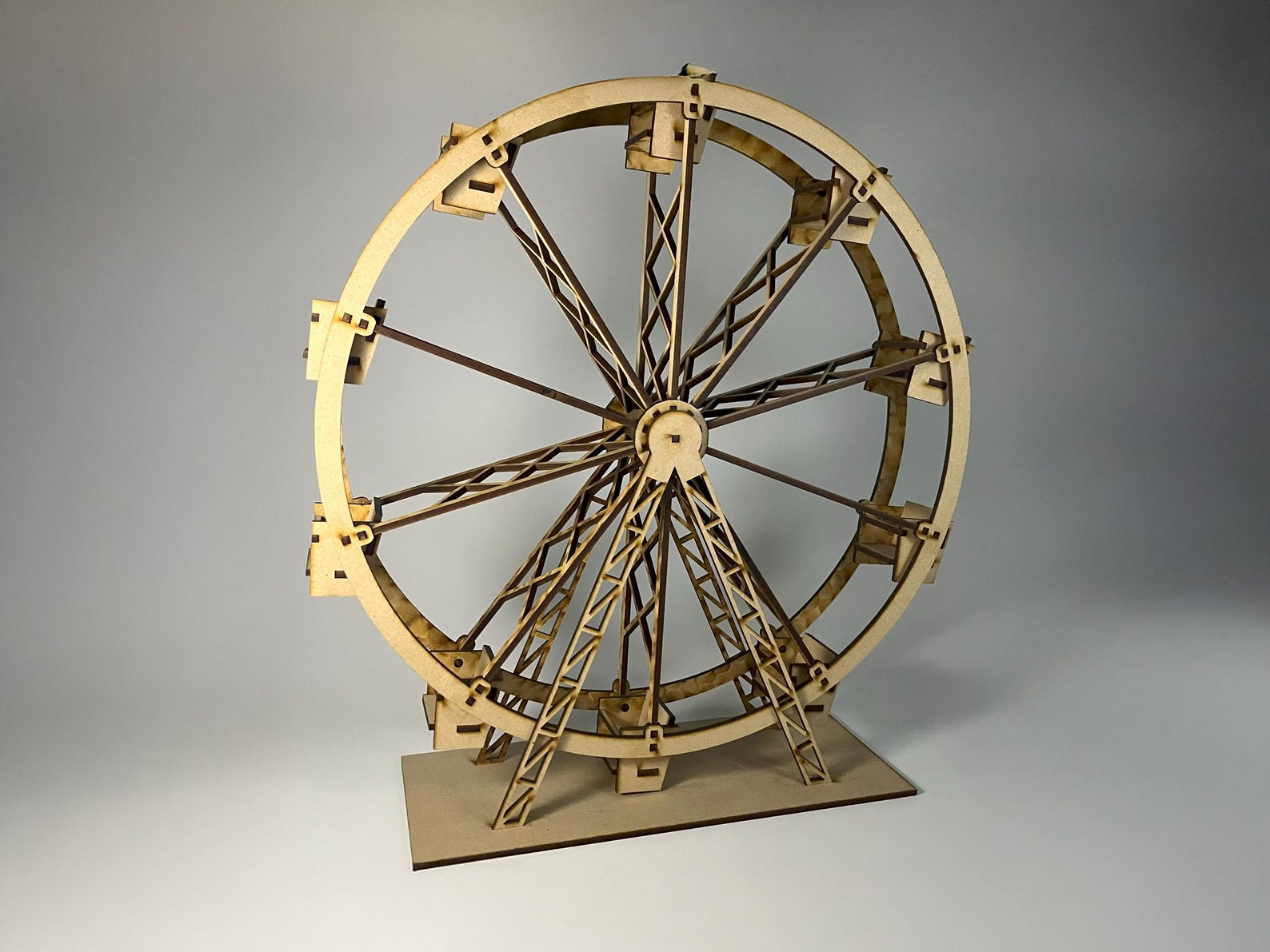 Ferris Wheel Laser Cut 3D Model Kit - Digital File - Etsy