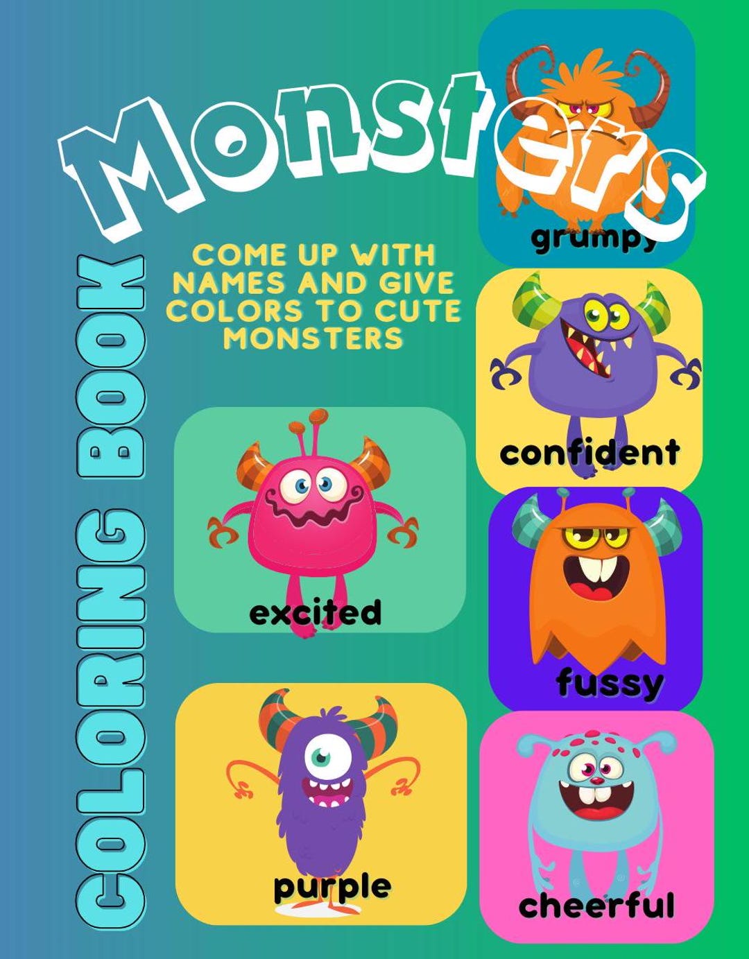 Cute Monsters Coloring Pages for Kids of All Ages, Meet the Cute ...
