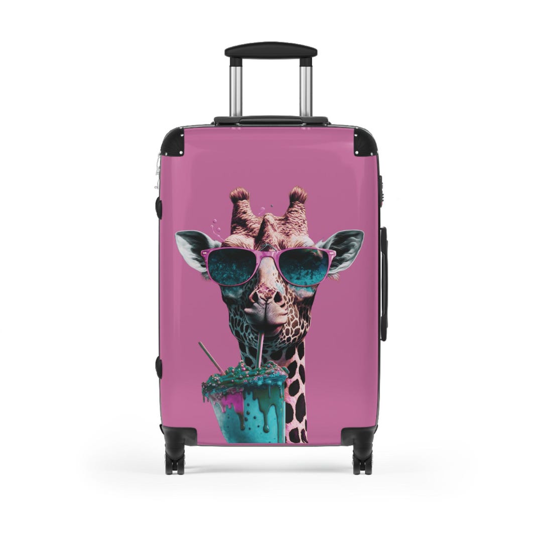 Colorful Giraffe Carry-on Suitcase: Fun Animal Print Luggage - Etsy