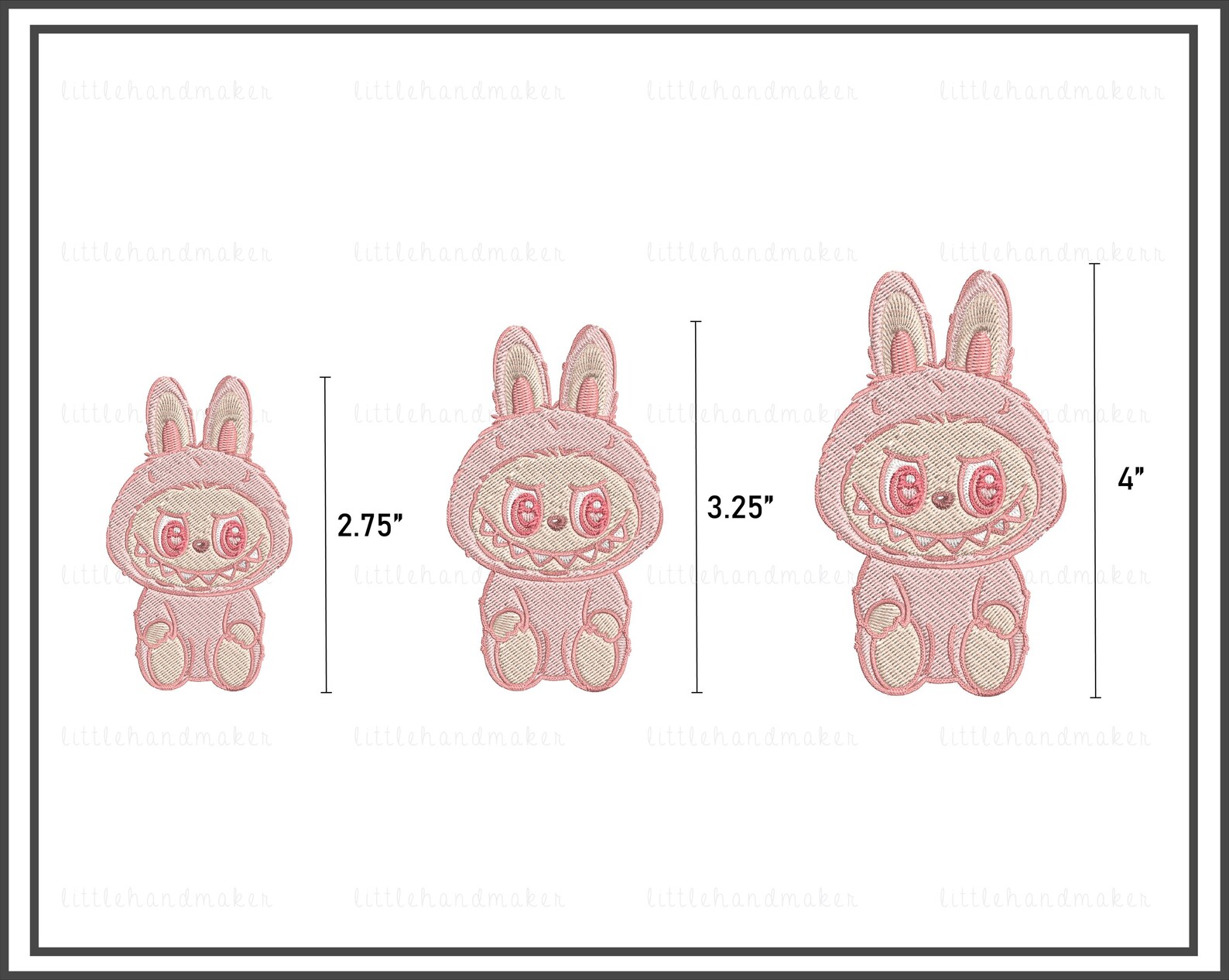 LABUBU Have A Seat - Dada Embroidery, Labubu Popmart, Labubu Embroidery ...
