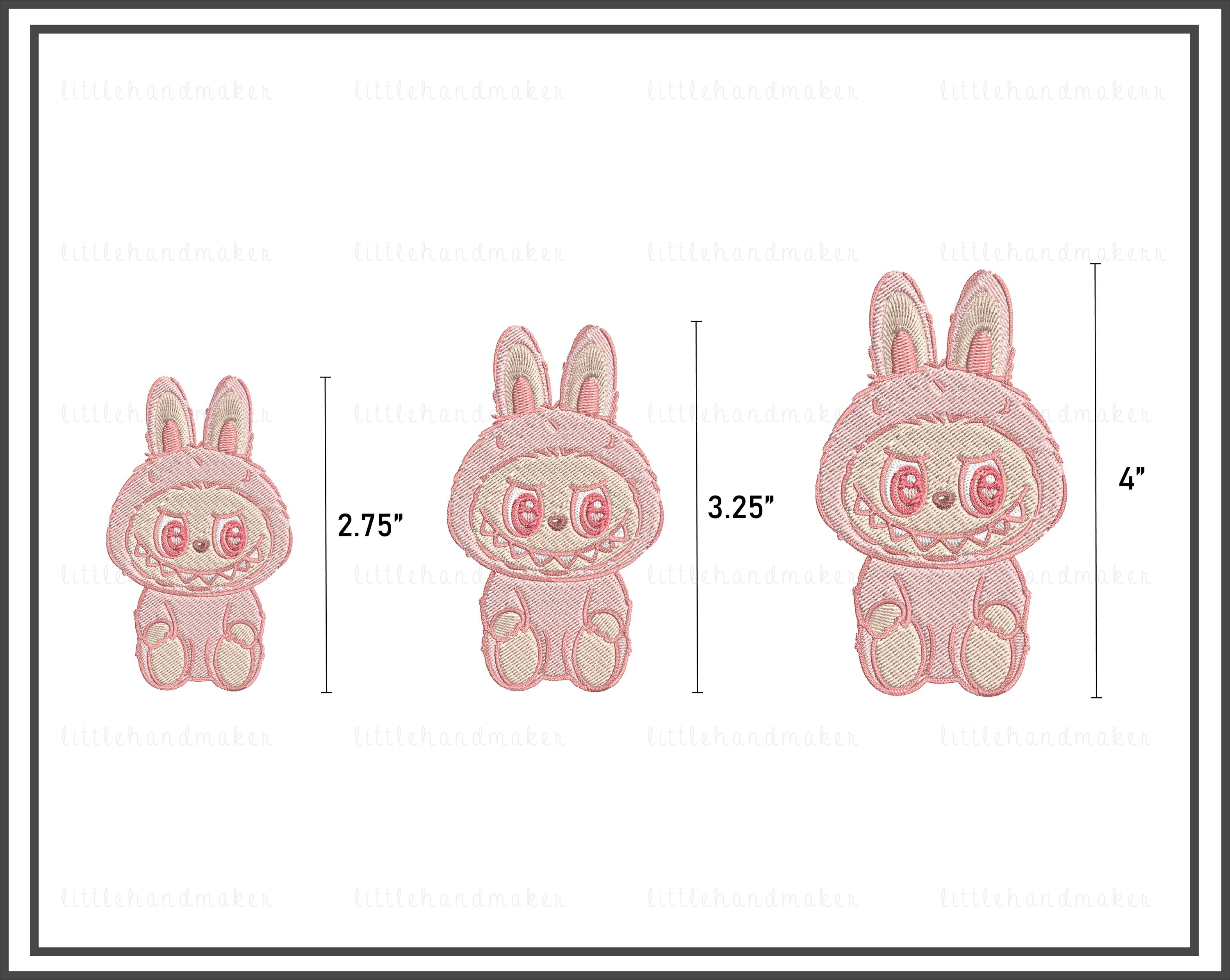 LABUBU Have A Seat - Dada Embroidery, Labubu Popmart, Labubu Embroidery ...