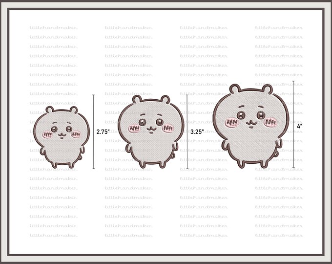 Chiikawa Embroidery Design, Chiikawa Embroidery Machine File, Cute ...