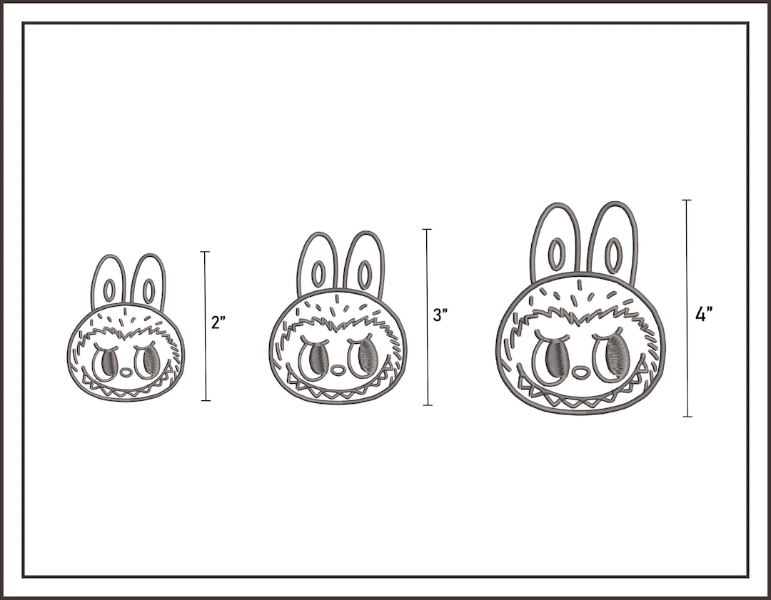 LABUBU Embroidery, Labubu Popmart, Labubu Embroidery Design, LABUBU ...