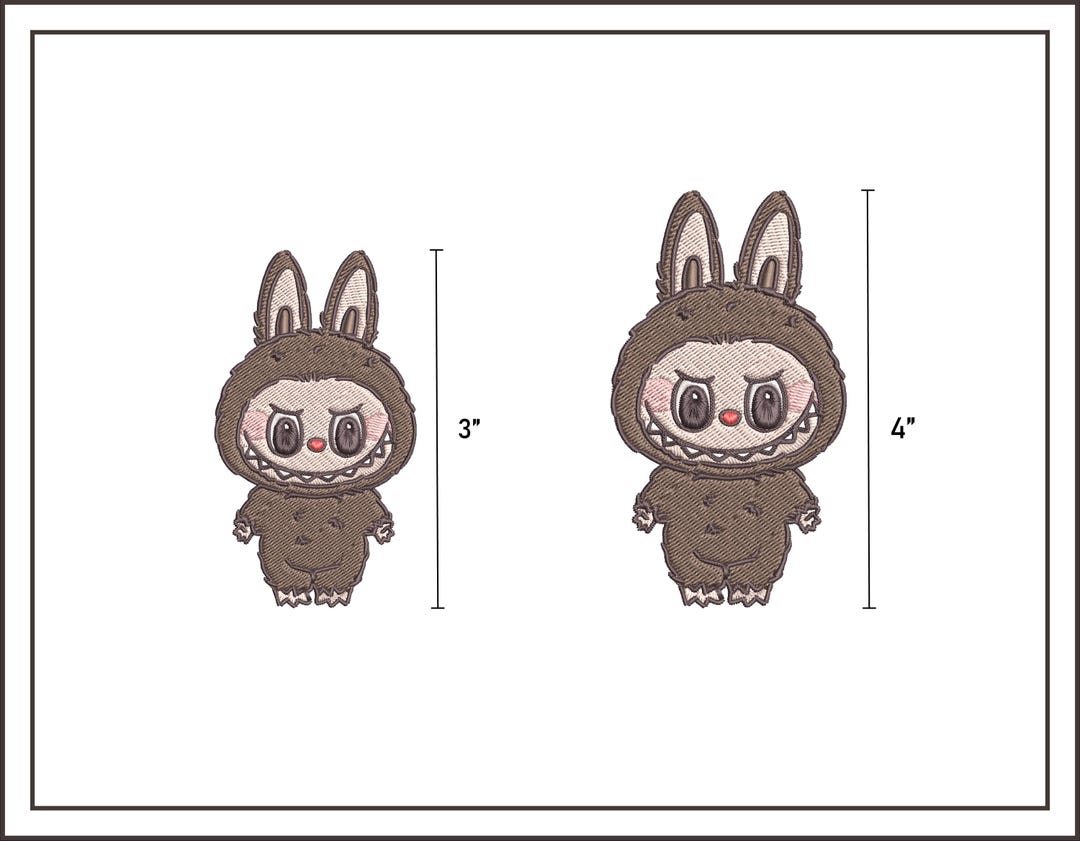 LABUBU Embroidery, Labubu Popmart, Labubu Embroidery Design, LABUBU ...