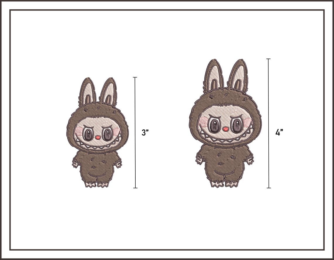 LABUBU Embroidery, Labubu Popmart, Labubu Embroidery Design, LABUBU ...