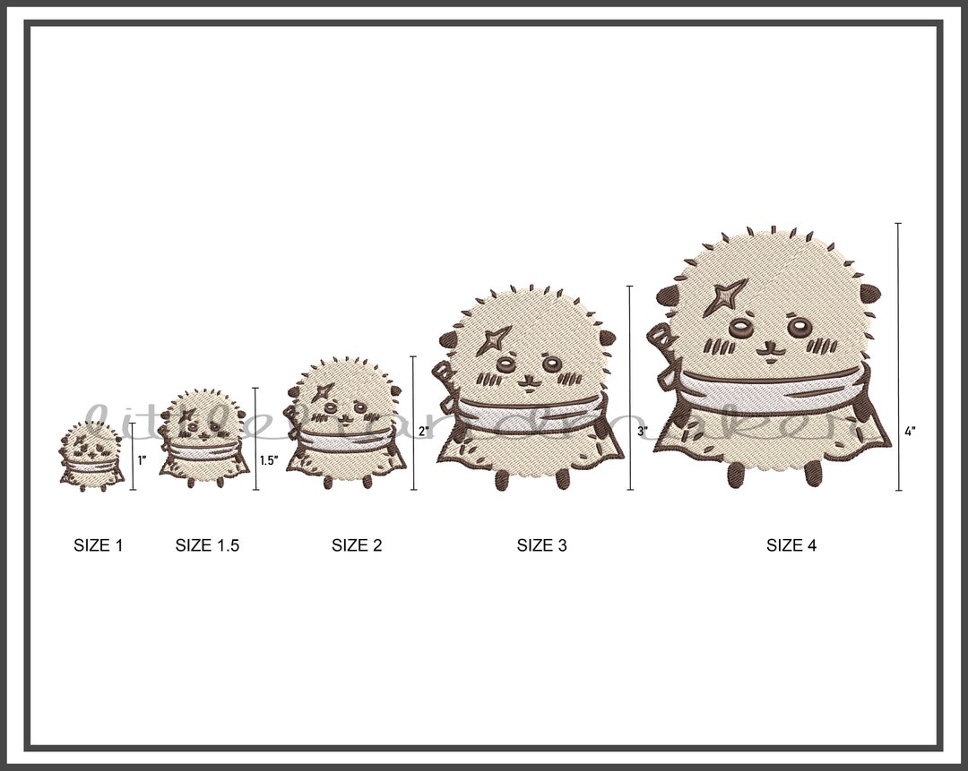 Chiikawa Rakko Embroidery Design, Chiikawa Embroidery Machine File ...