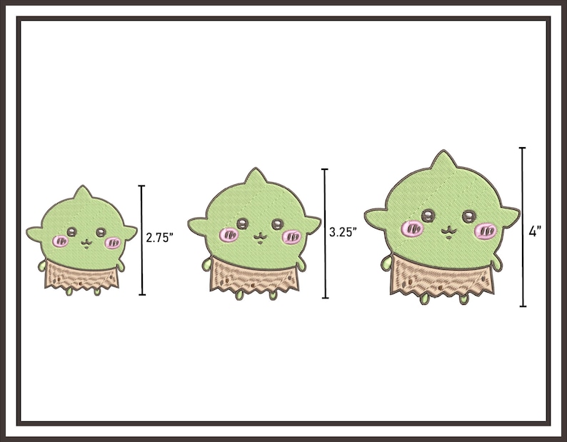 Chiikawa Goblin Embroidery Design, Chiikawa Embroidery Machine File ...
