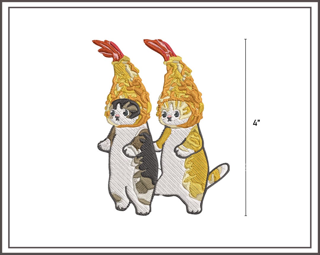 Mofusand Embroidery, Mofusand X Tempura, Mofusand Embroidery Design ...