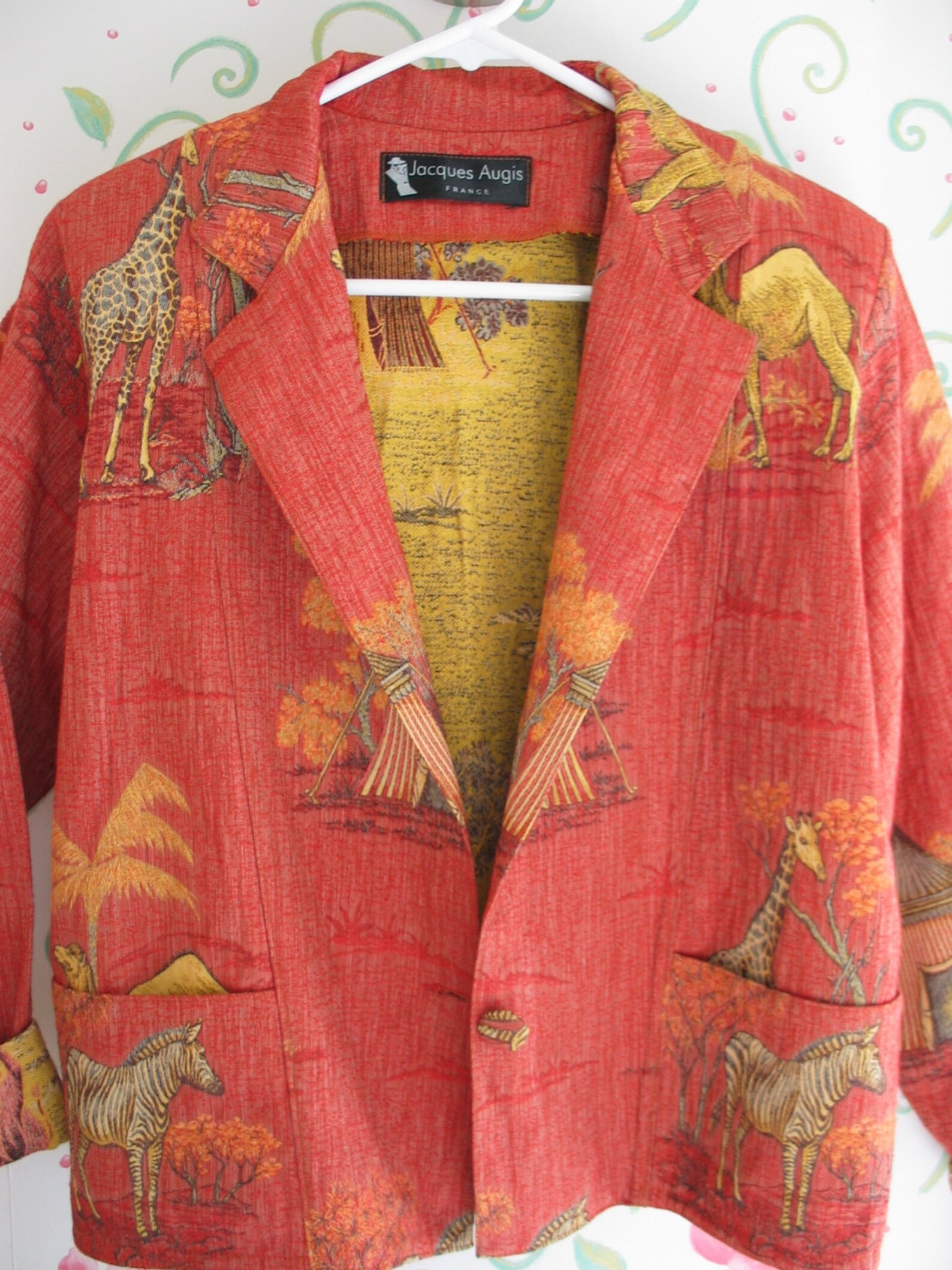 Giraffe Zebra Camel Gorgeous Coat Wonderful Detailing Jacques - Etsy