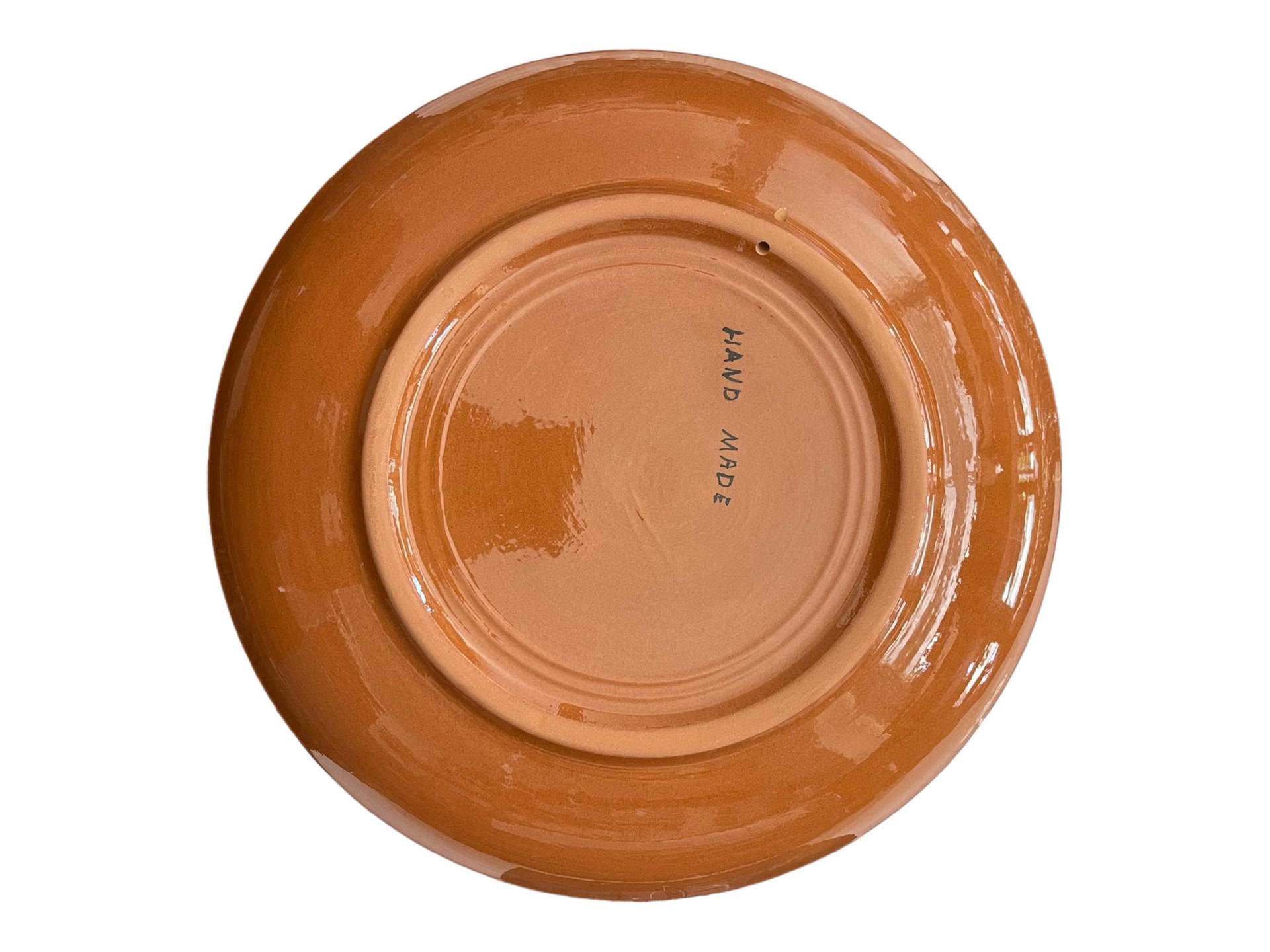 Uzbek Ceramics Ceramic Plate Hand-painted With Ikat Patterns ...