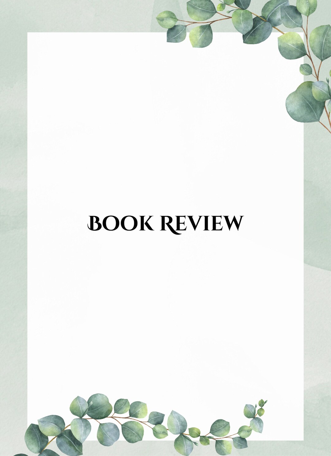 Book Review Challenege Booklet - Etsy