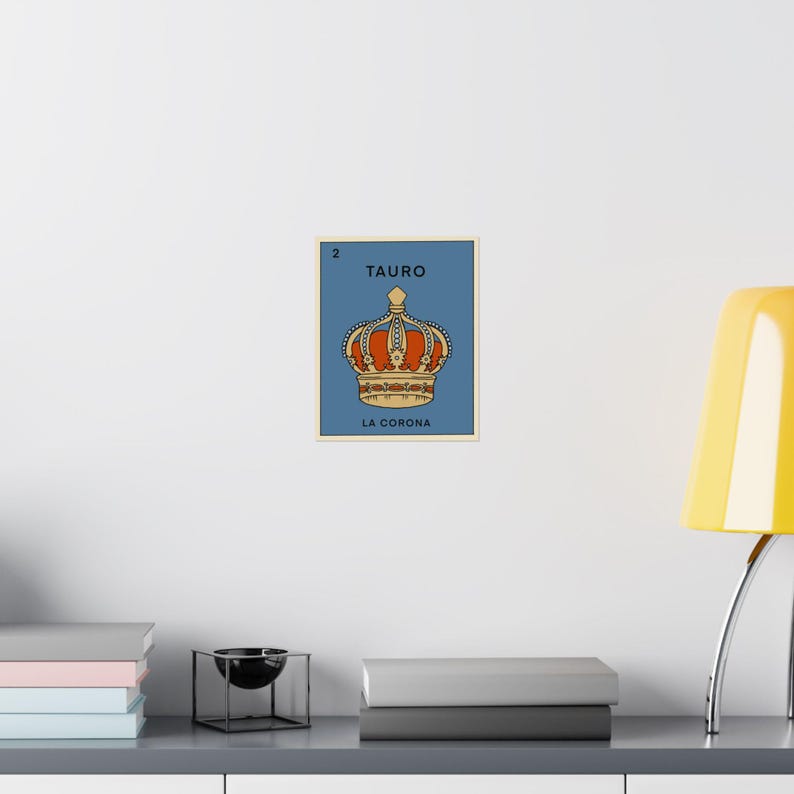 Matte Vertical Taurus Posters, Zodiac Wall Art, Astrology Decor, Home ...
