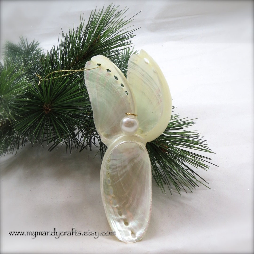 Shell Angel Ornament - Abalone - Etsy