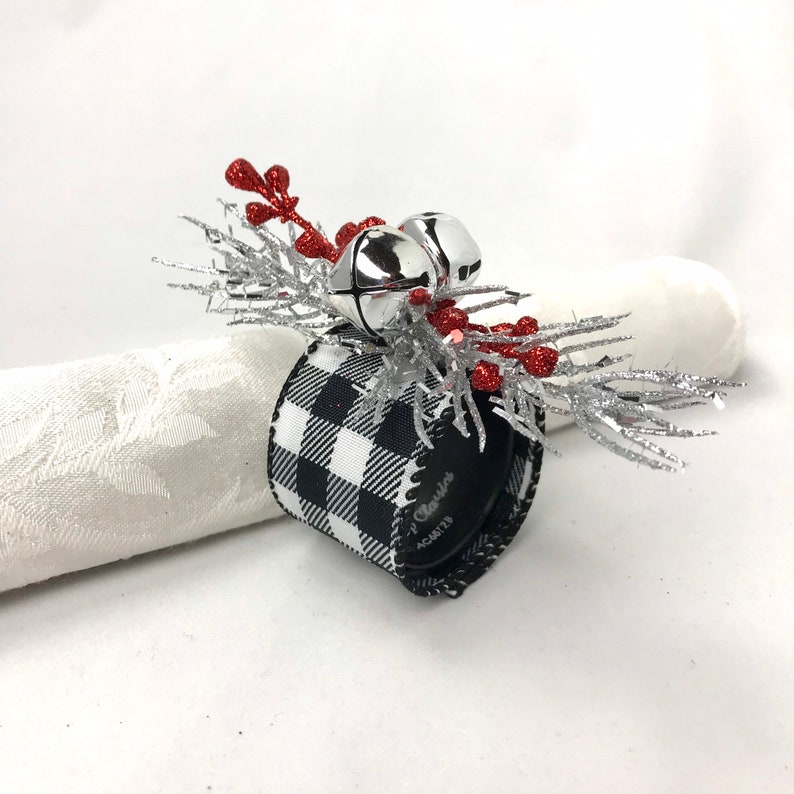 Jingle Bell Napkin Ring Christmas Decor Farmhouse Christmas - Etsy