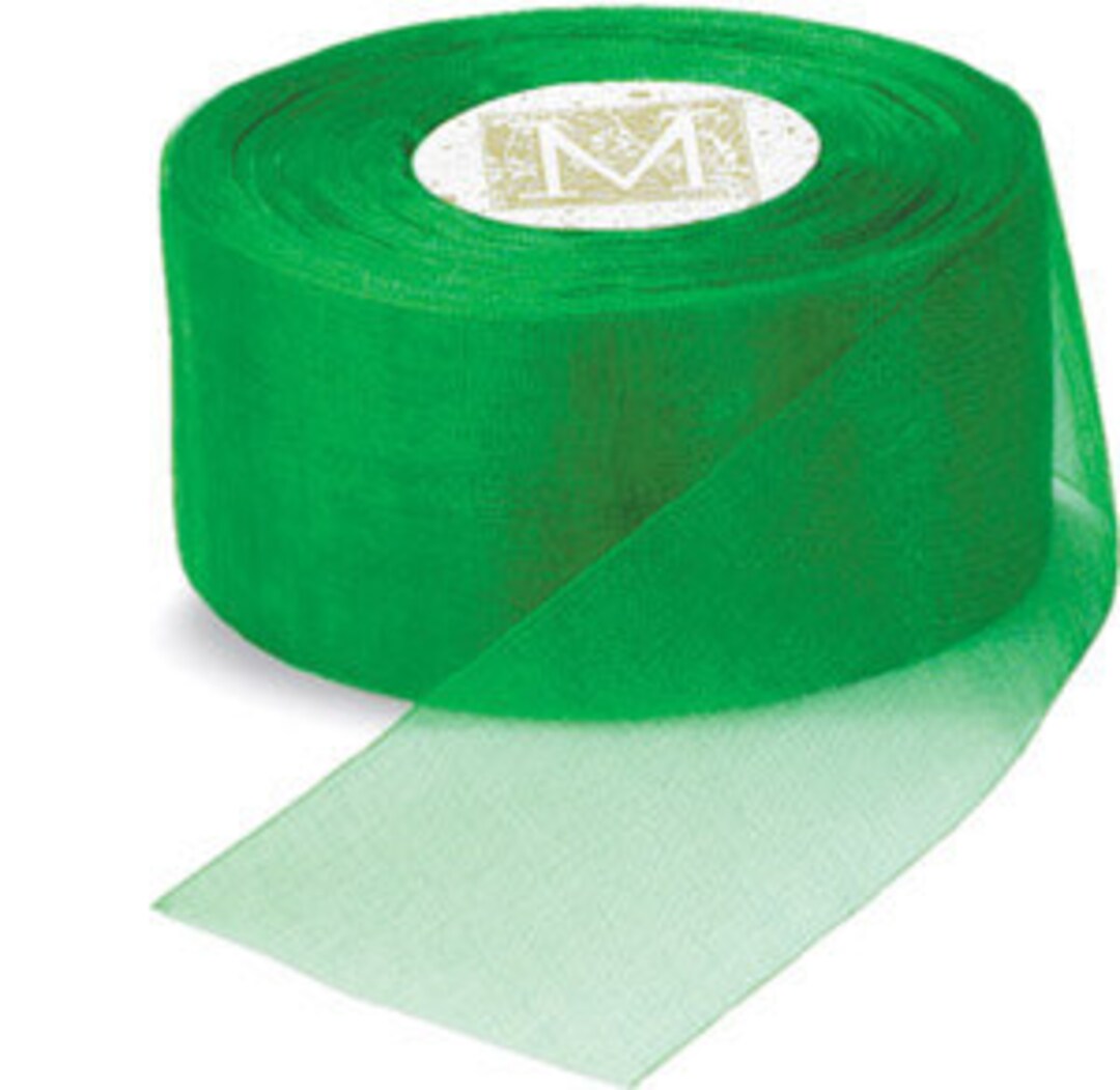 Midori Organdy Ribbon 3/4 Color Emerald - Etsy