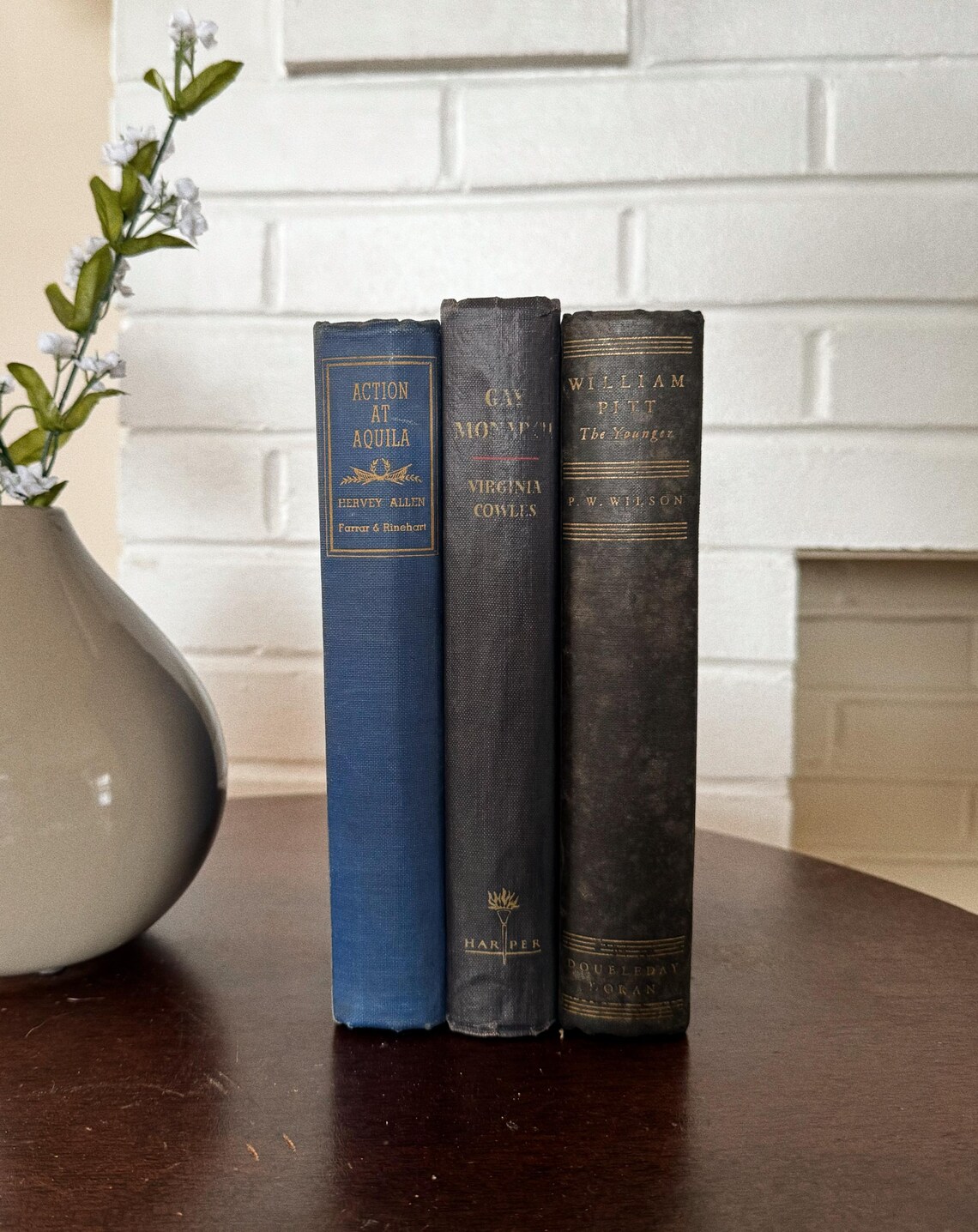 Blue Stack of Vintage Books - Etsy