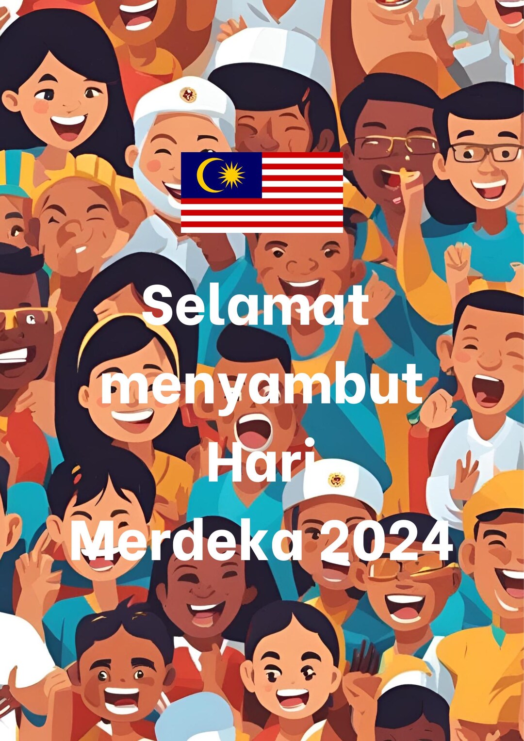 Poster Hari Merdeka 2024 - Etsy