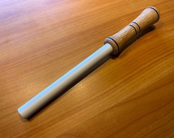 Ceramic Rod Knife Sharpener With Unique Wooden Handle. - Etsy